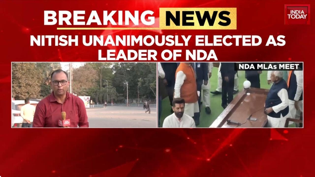 Nitish Kumar Elected NDA Leader, to Take Oath as Bihar Chief Minister ...