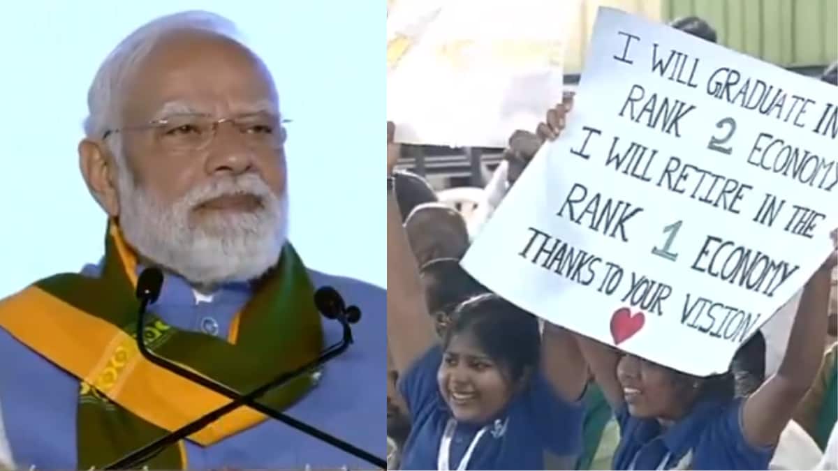 WATCH: PM Modi Pauses Speech, Tells Security To Bring Girls’ Placards ...