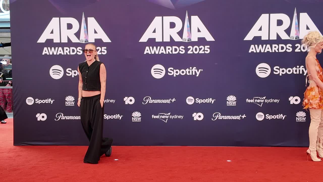 G Flip and Chrishell Stause arrive on the red carpet for the 2025 ARIA ...