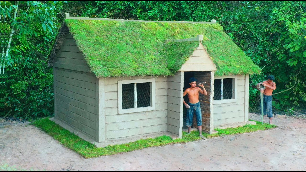 A $0 underground house with a warm decorated room more peaceful than ...