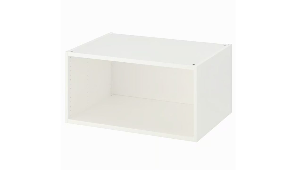 Ikea storage pieces that look custom in a laundry room