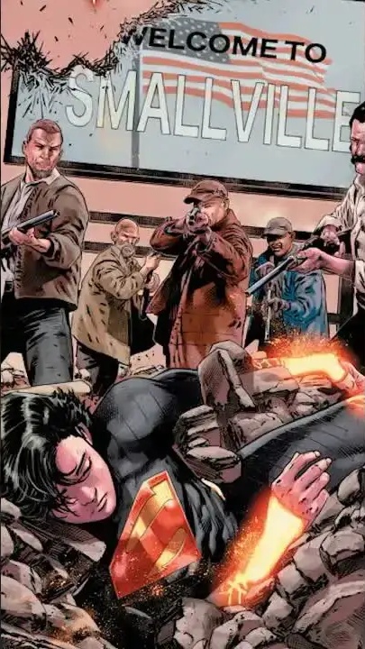 Absolute Superman watches the Kent family get beaten by Peacemakers