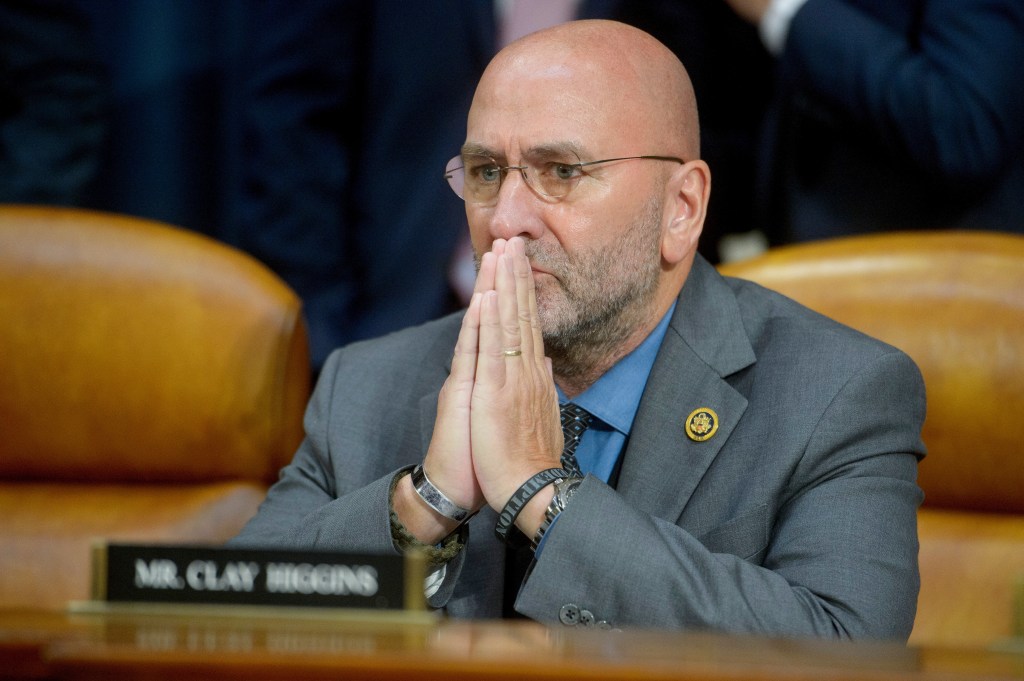 Louisiana GOP Rep. Clay Higgins explains why he was the only lawmaker ...