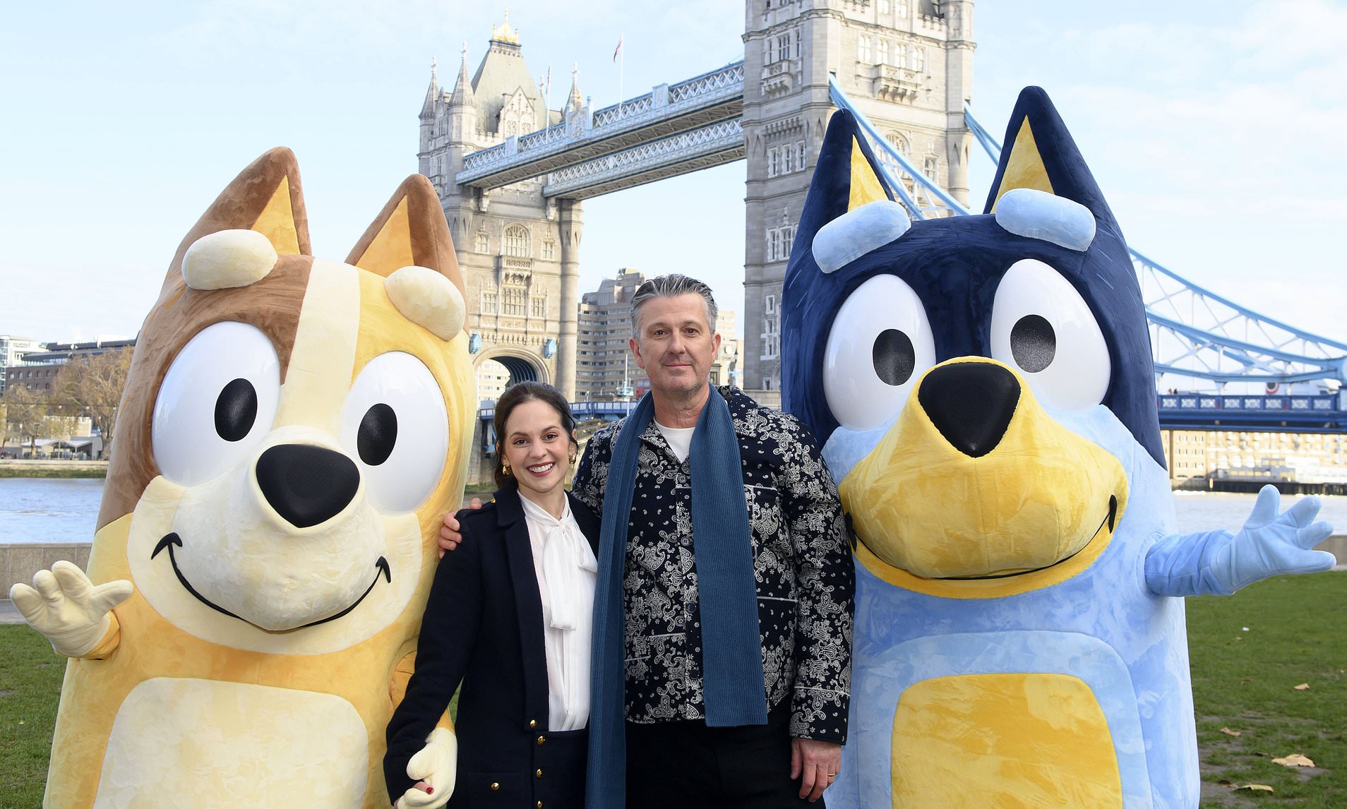 Meet Bluey's REAL parents! Actors who voice cartoon dog's family become ...