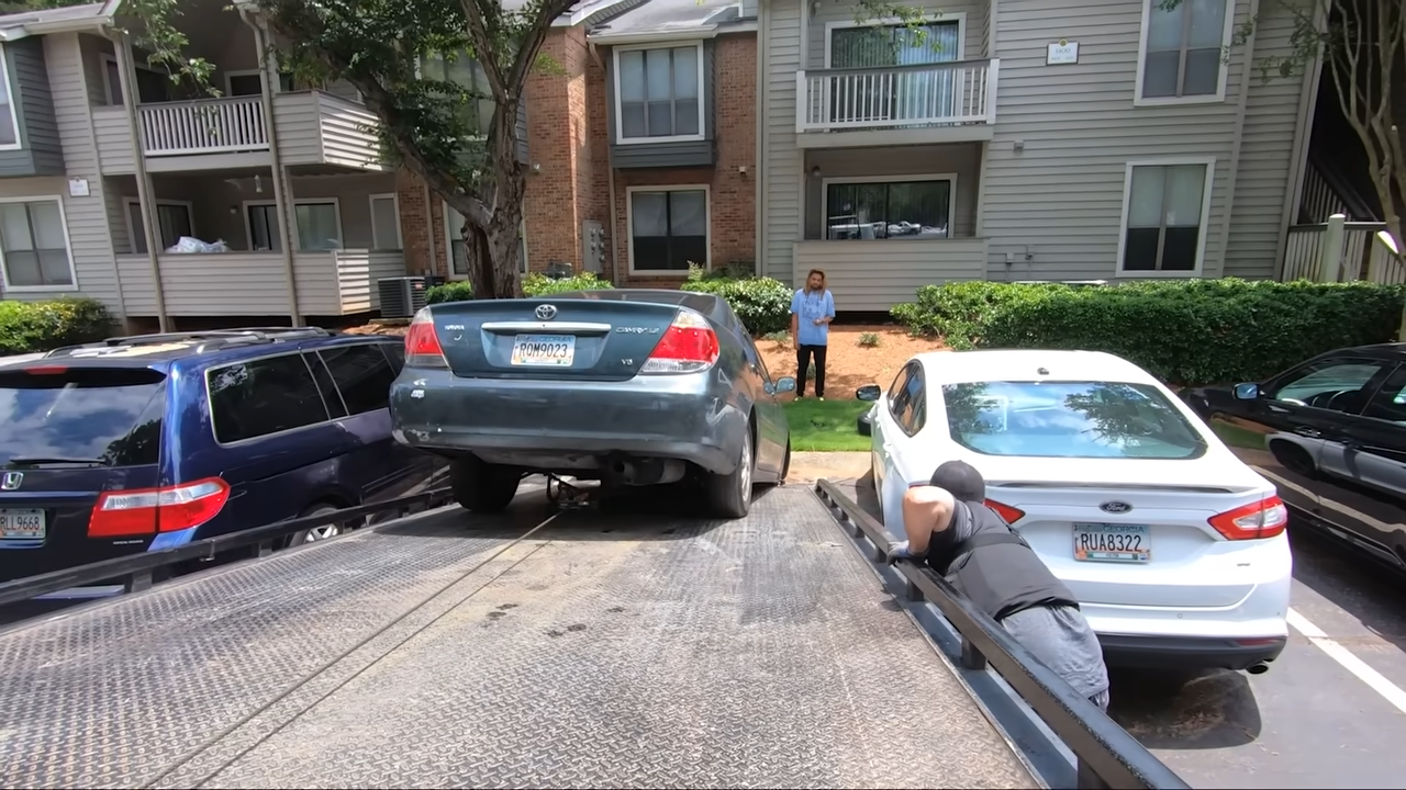 Year Old Car Sparks Tense Confrontation With Tow Crew