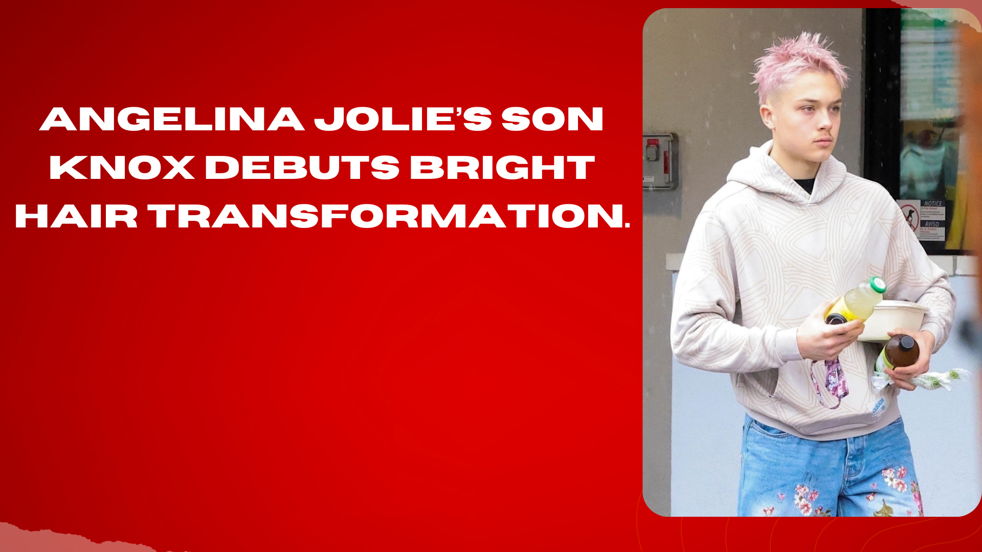 Angelina Jolie’s Son Knox Debuts Bright Hair Transformation.