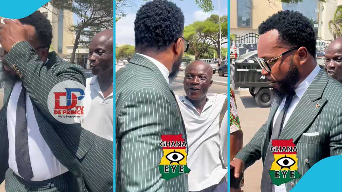 Angel Asiamah looks angry and moody as man heckles him at high court ...