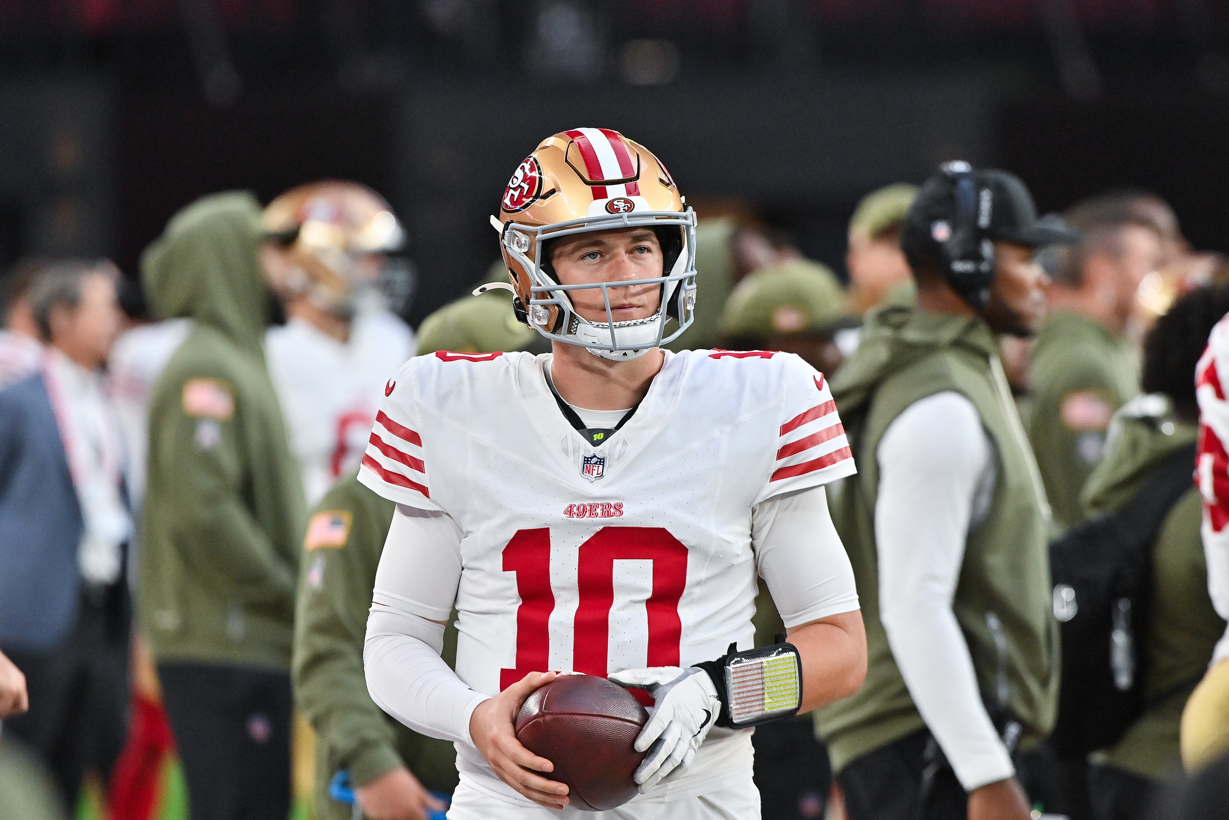 ‘Chatter’ About 49ers QB Mac Jones As Potential Vikings Offseason Trade ...