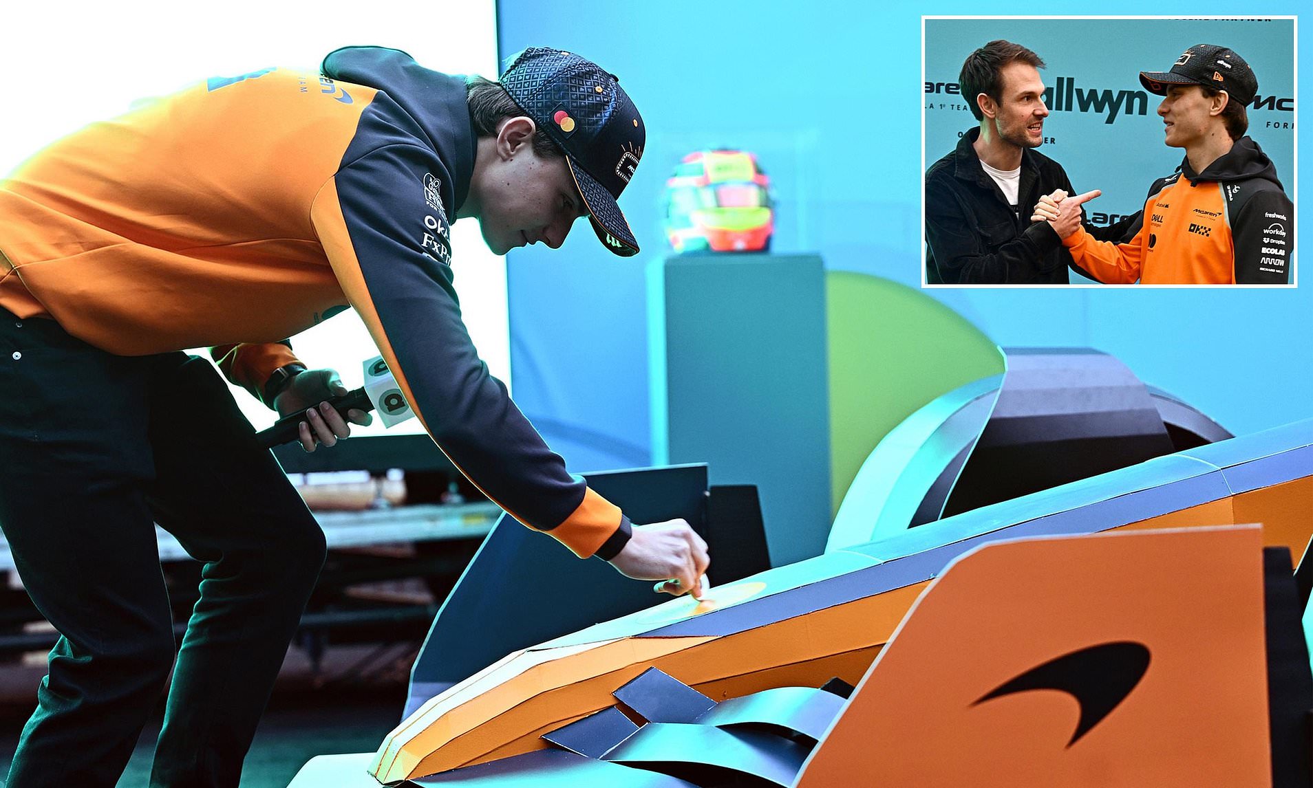 Oscar Piastri unveils scratch-off F1 car in Vegas where every panel can ...