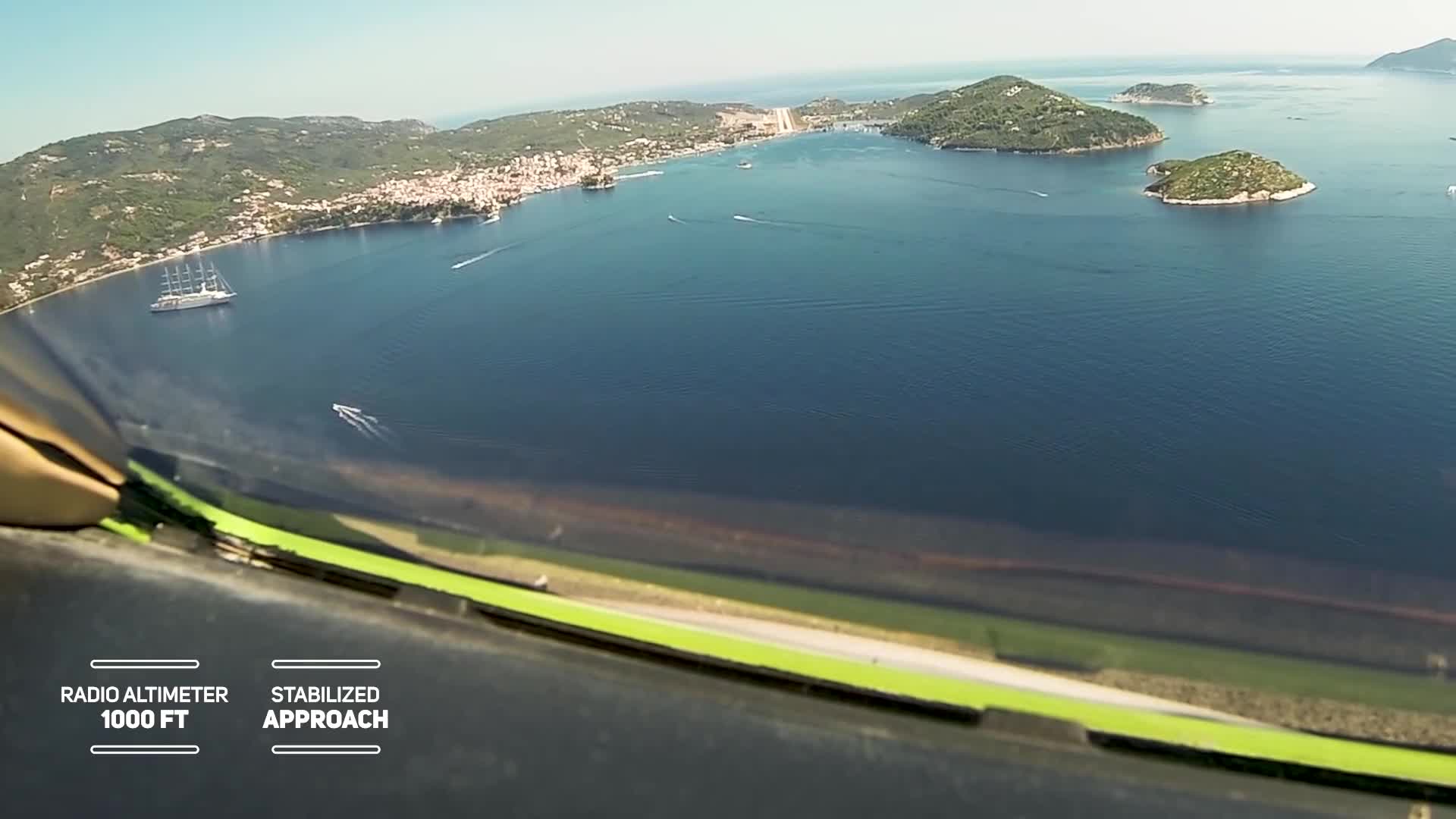 Exciting cockpit view | The European Saint Martin