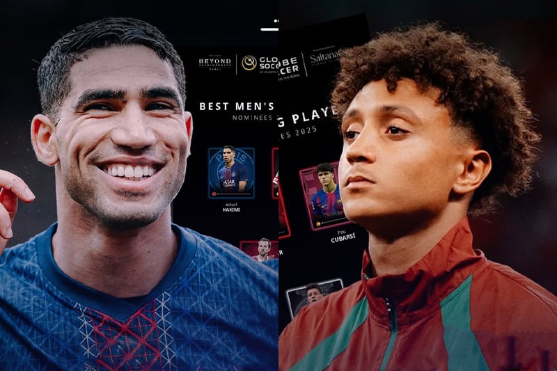Hakimi, Ben Seghir nominated for Globe Soccer Awards 2025