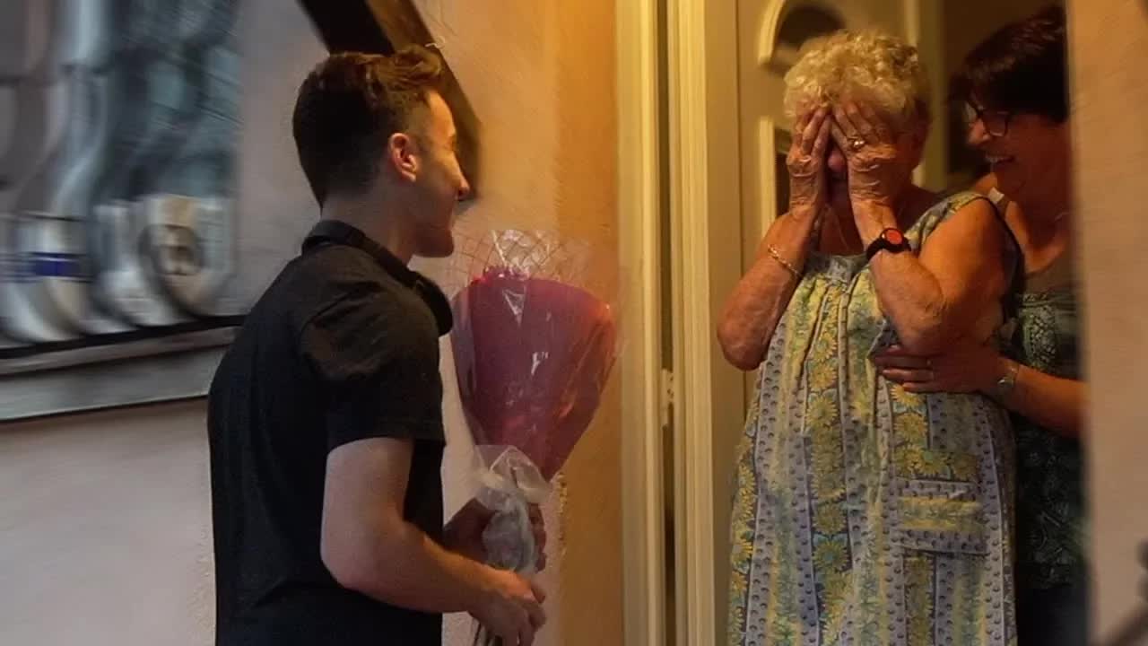 Flying to France to surprise my 86 year old grandma! *Emotional*