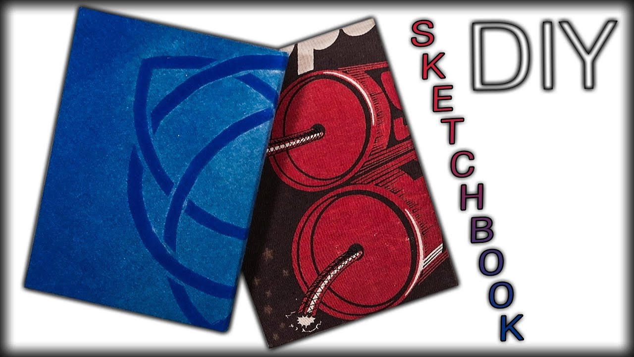 Turn an old T-shirt into a beautiful sketchbook!