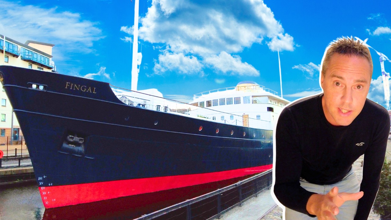 I stayed overnight in Scotland's first floating hotel! 🛳️