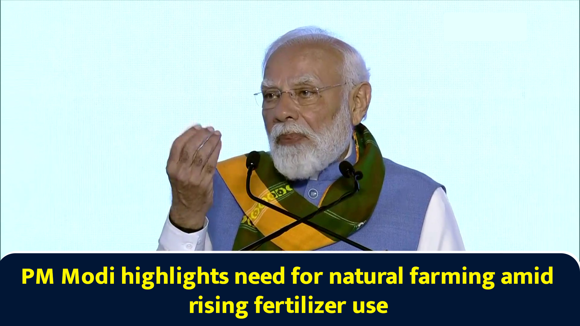 PM Modi highlights need for natural farming amid rising fertilizer use