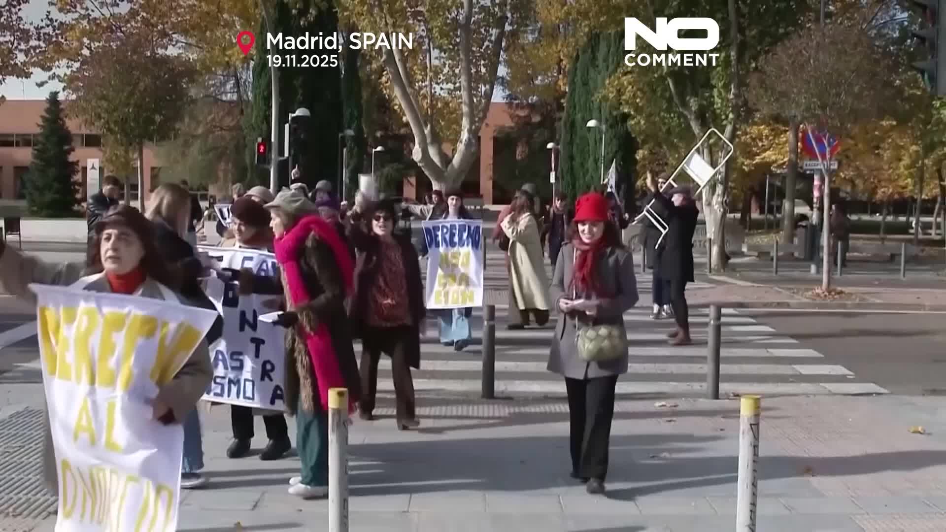 Street performance marks Spain’s democracy campaigners 50 years after ...
