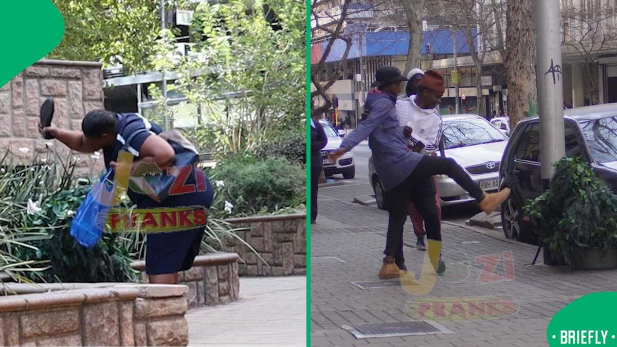 A bush-themed prank in Johannesburg went wrong when locals reacted with ...