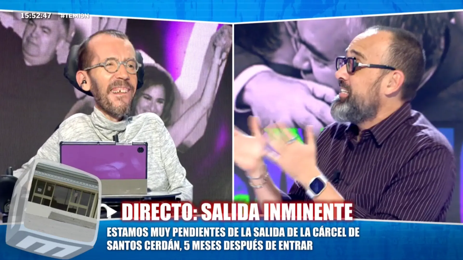 Echenique responde a una broma sobre su movilidad y hace reír a Risto ...