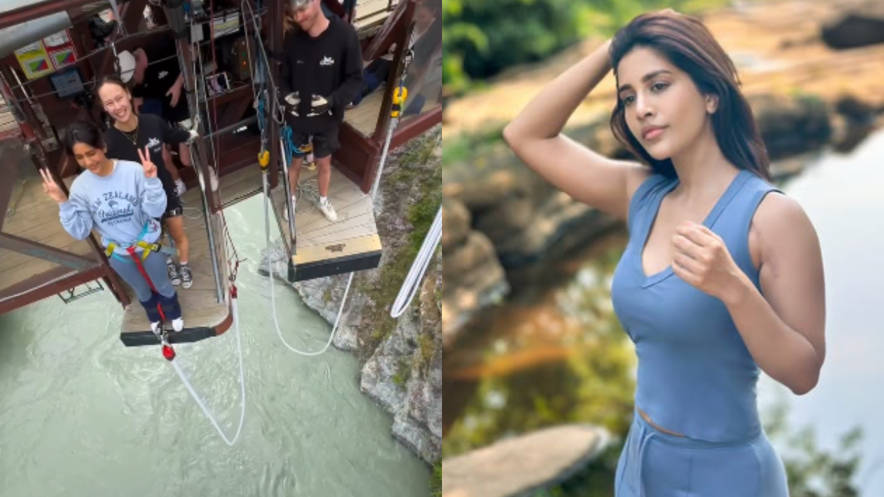 Nabha Natesh goes bungee jumping in New Zealand; 'Swayambhu' co-star ...
