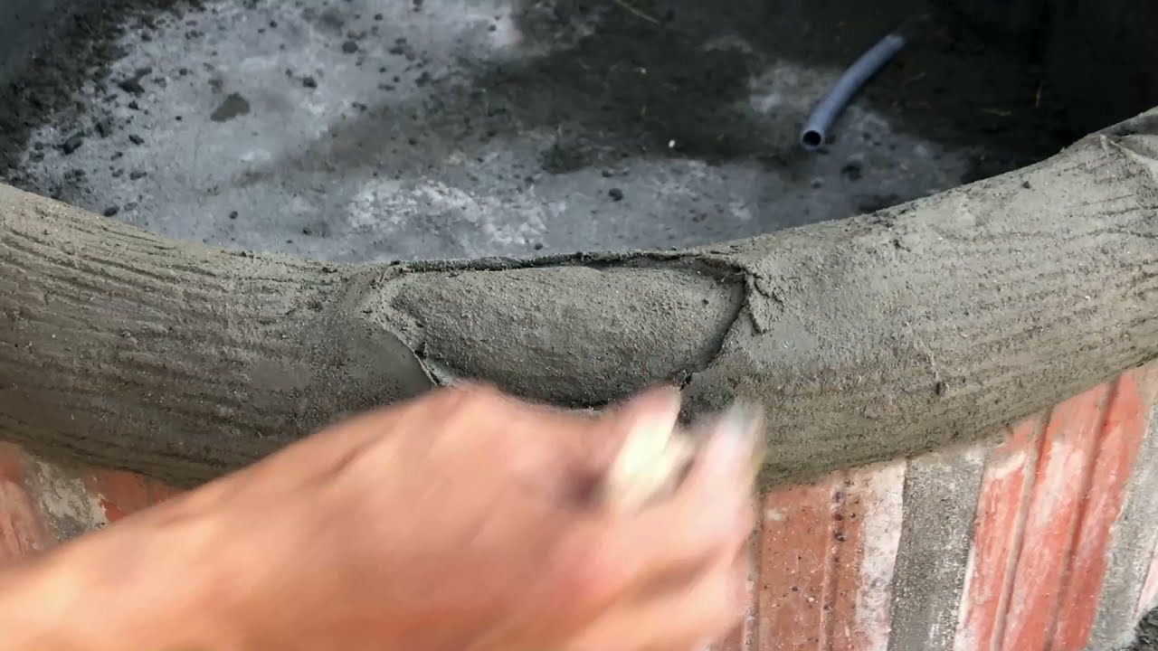 Creative 3-in-1 filter aquarium - cement & brick garden design