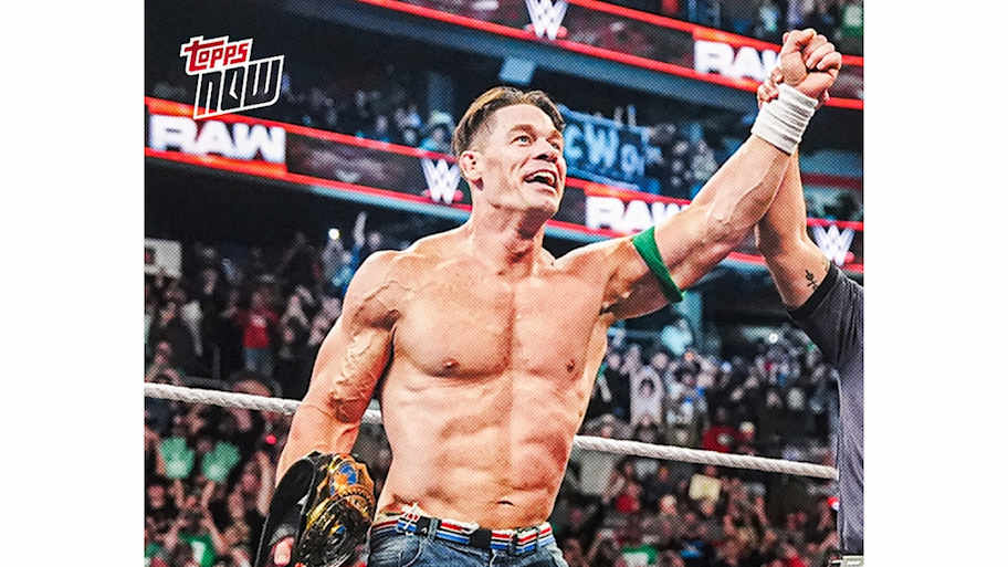 John Cena’s historic Title win celebrated with a Topps Now Card