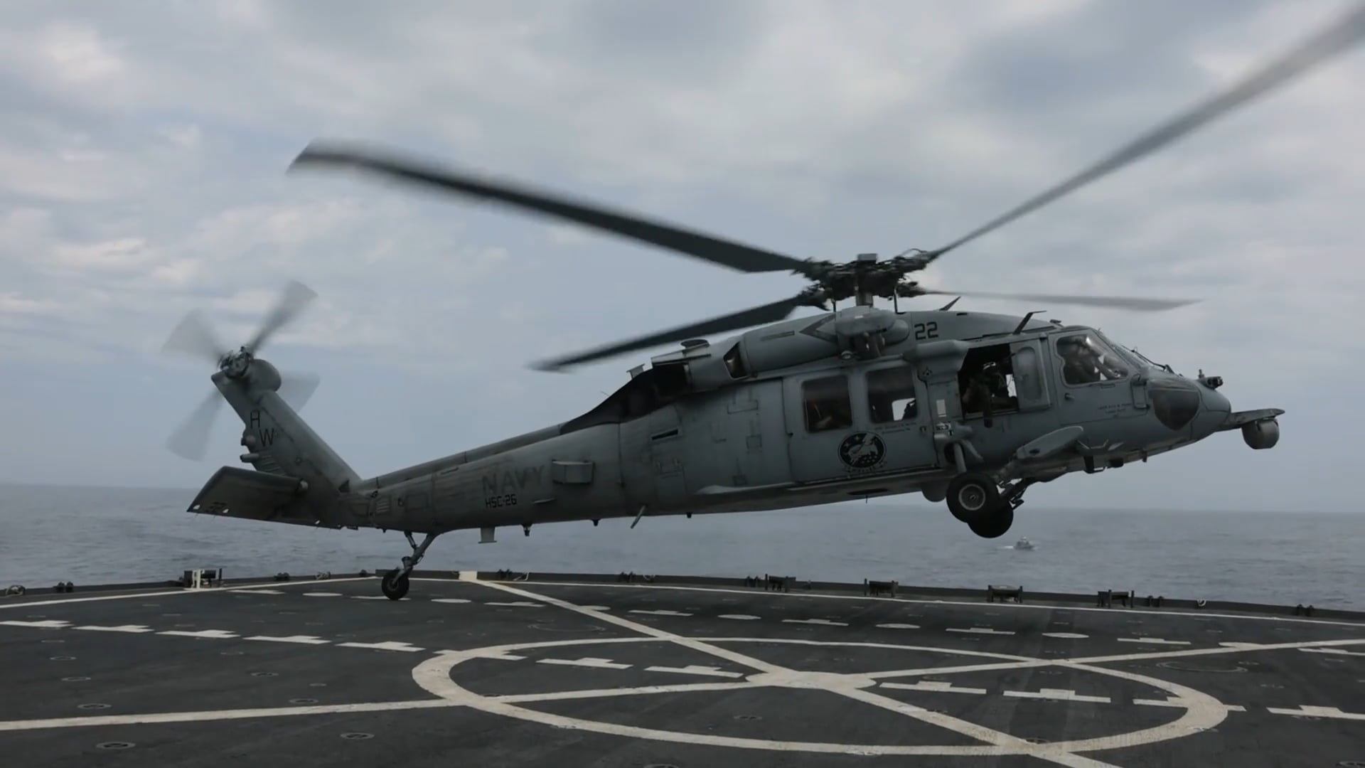 MH-60 Seahawk strikes from the sea