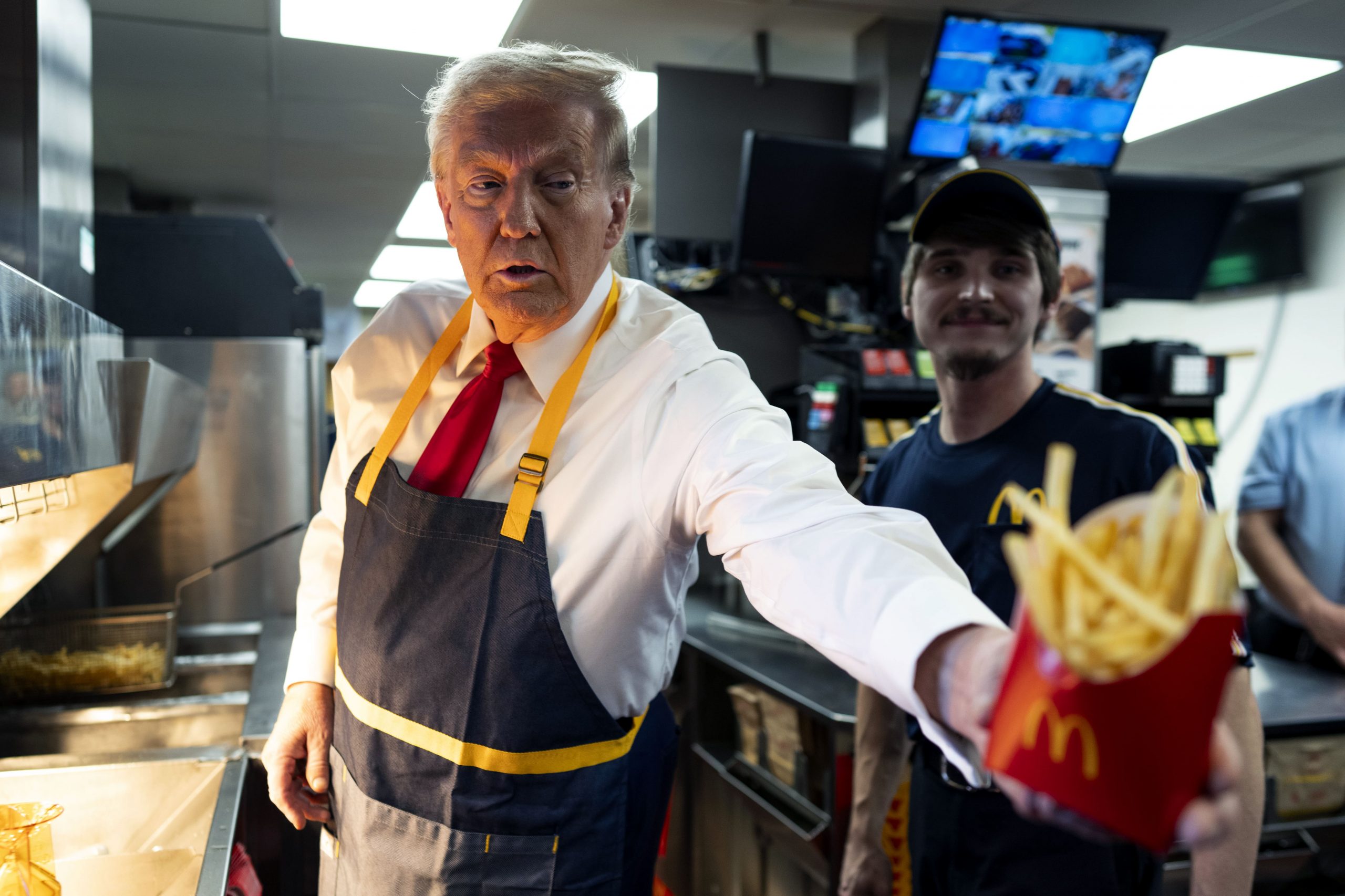Trump's speech about McDonald's that included a strange sound