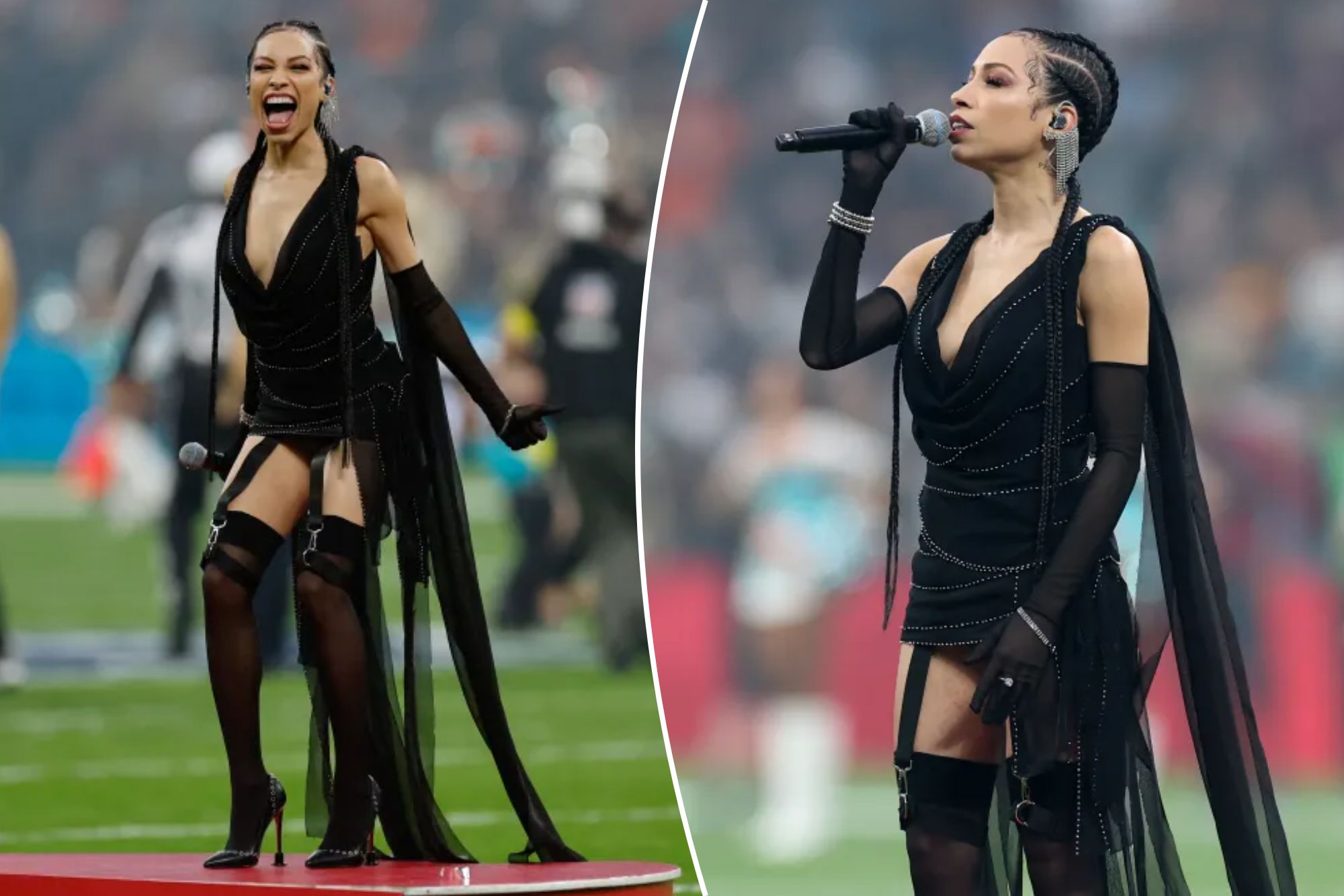 Karina Pasian was stunned by outfit backlash after talks with NFL ...