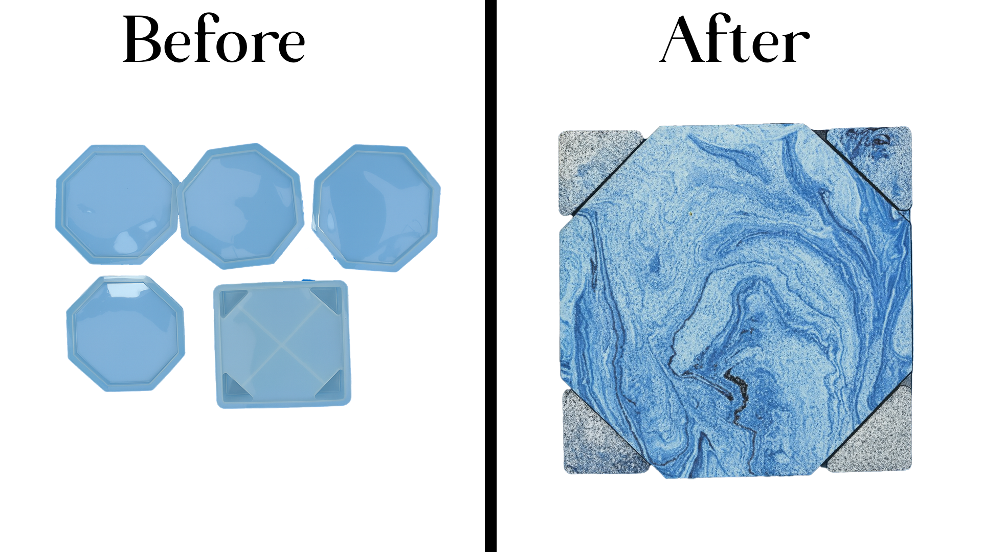 Making Marble Patterned Resin Coasters