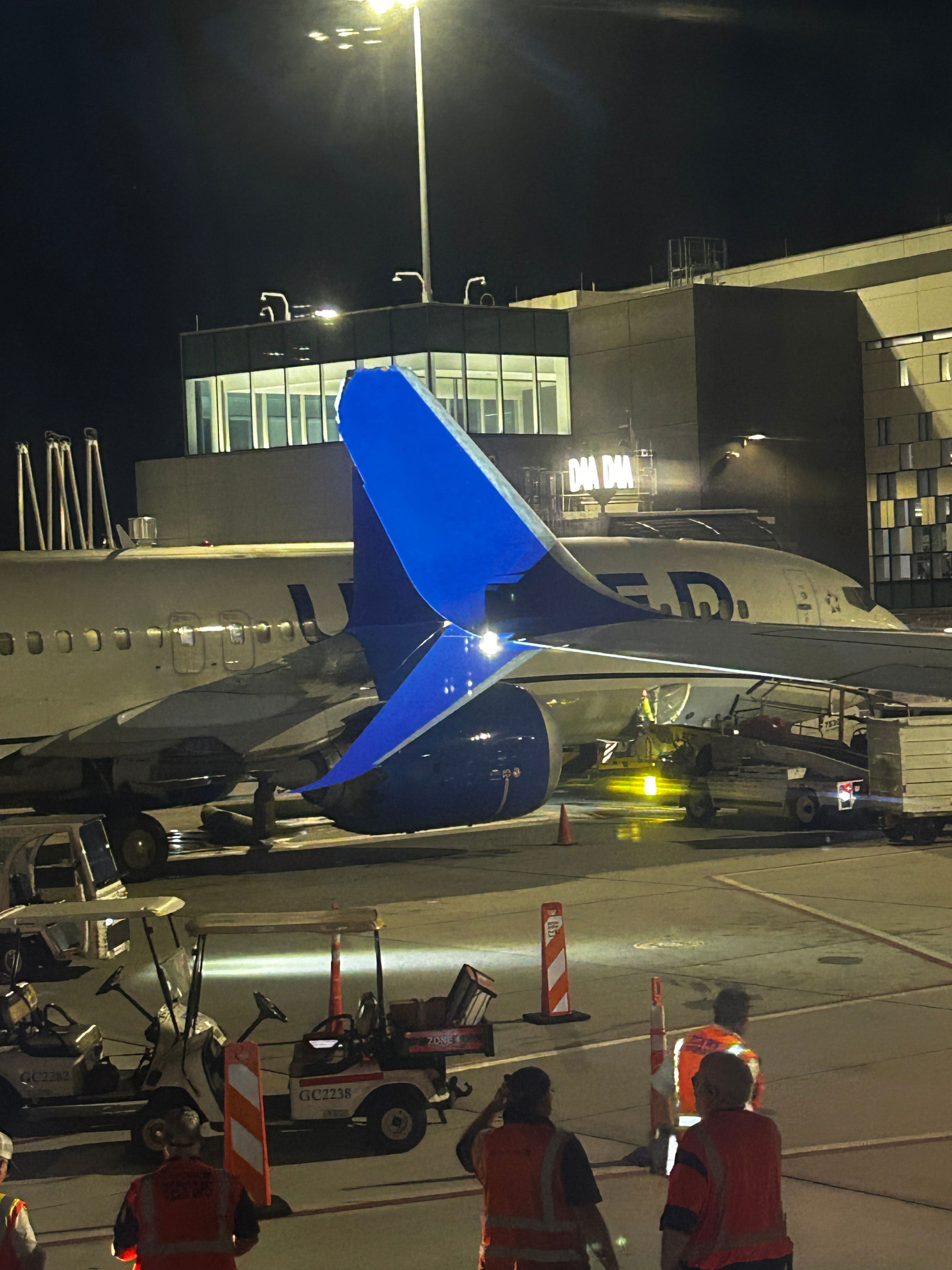 Plane headed to Cleveland loses piece of wing after collision with ...