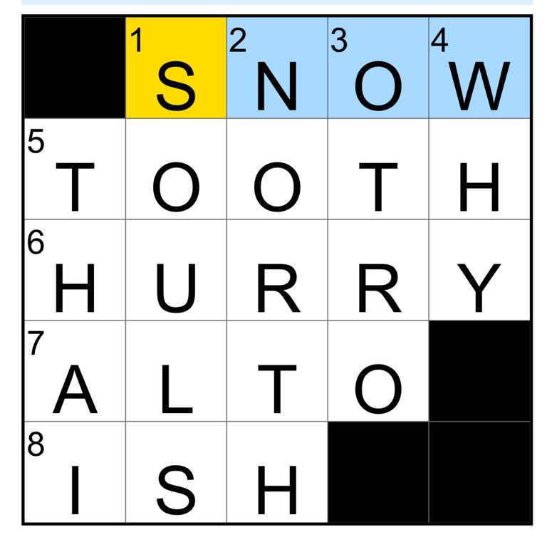 Today's NYT Mini Crossword Answers for Wednesday, Nov. 19