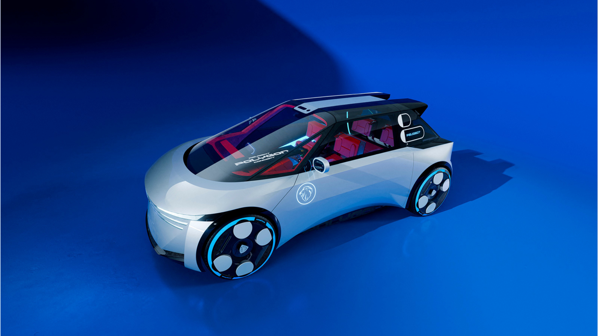 Light show on wheels: Peugeot unveils futuristic concept with micro-led ...