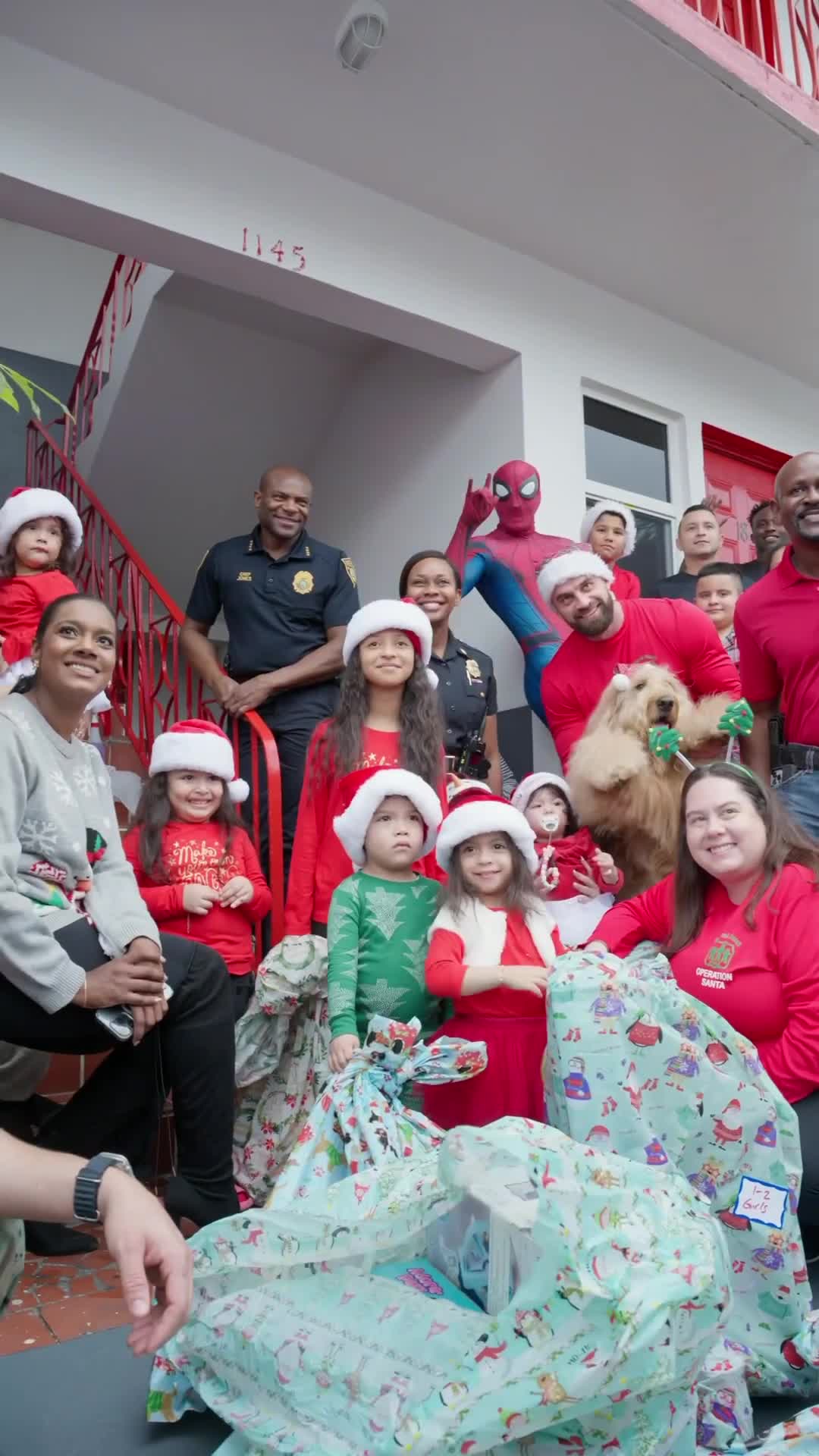 Getting a police escort to hand out toys! #miamibeach #goldendoodle # ...