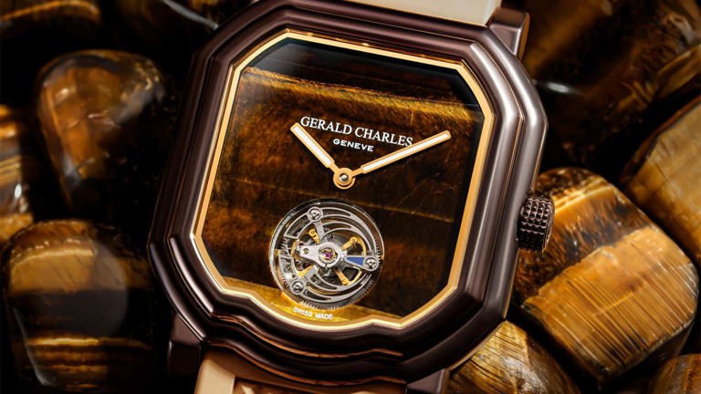 New Gerald Charles Maestro watch has a tiger’s eye dial – and it’s unisex!