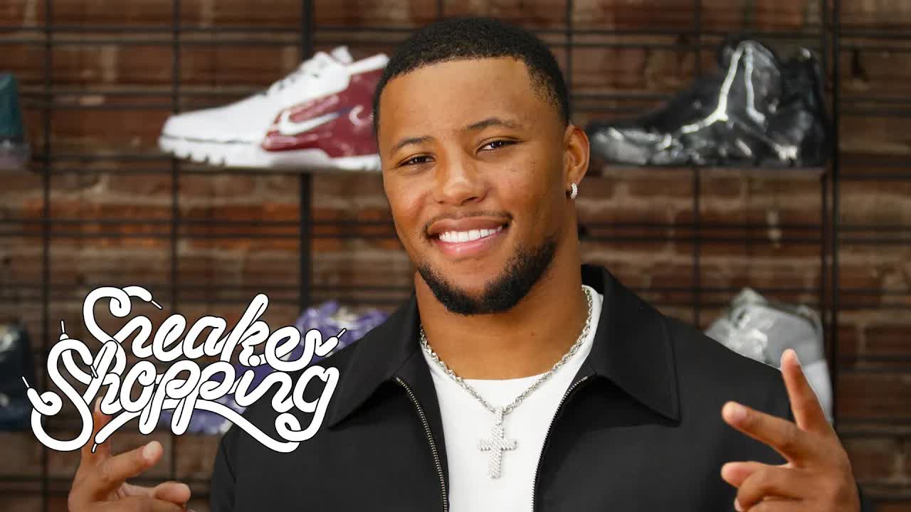 Saquon Barkley goes sneaker shopping with Complex