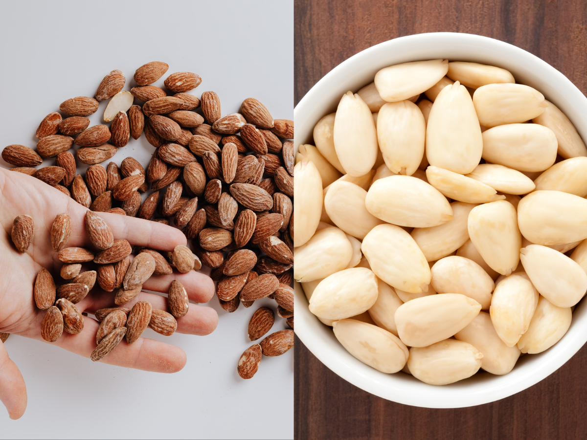 Peeled Almonds vs Almonds with Skin: Which one is healthier and what ...
