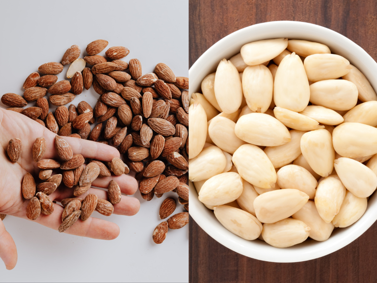 Peeled Almonds vs Almonds with Skin: Which one is healthier and what ...