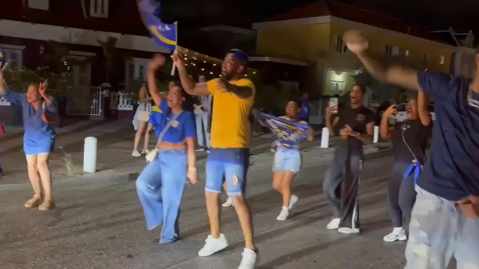 Fan celebrate as Curaçao qualifies for World Cup