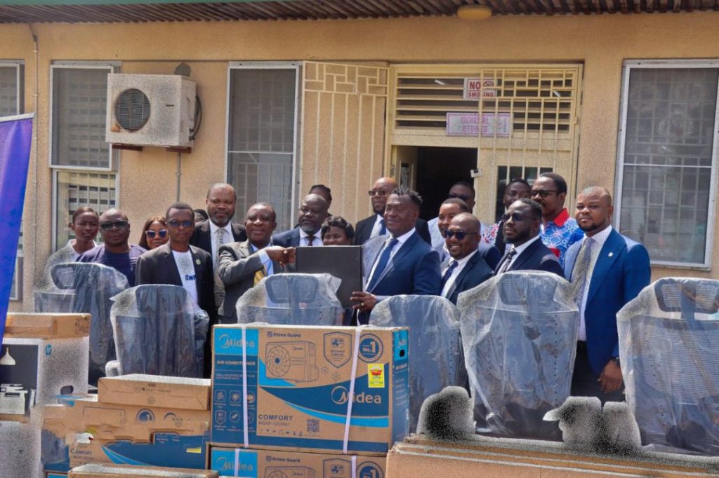 Stanbic Bank donates cash and Office Equipment to Ho Teaching Hospital