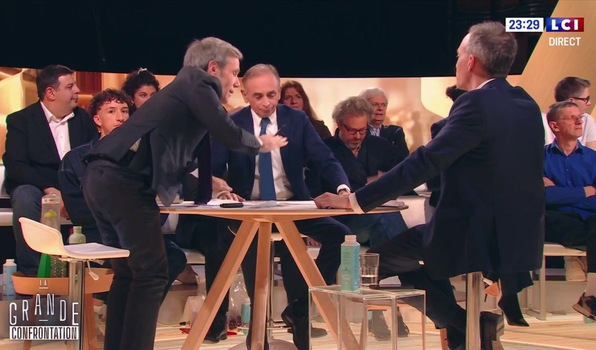 Éric Zemmour et Raphaël Glucksmann s'écharpent en direct sur LCI, David Pujadas contraint de se ...