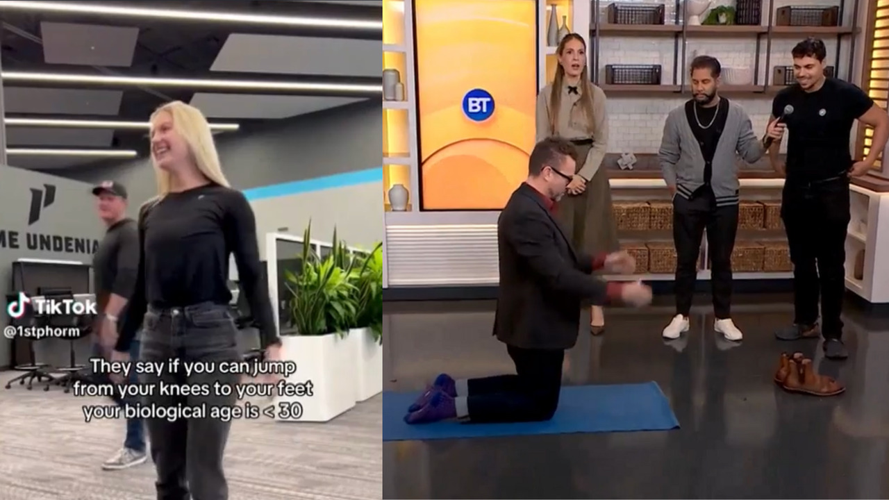 Our hosts put their biological age to the test with a viral challenge