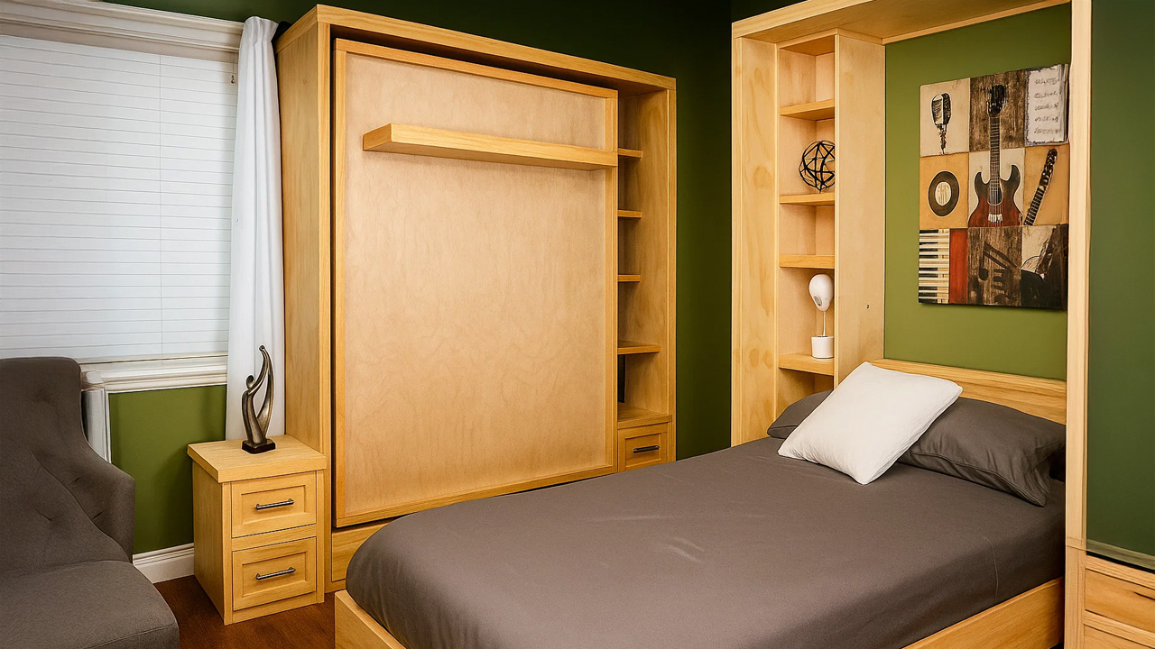 Build a Wall-Bed That Hides & Saves Space