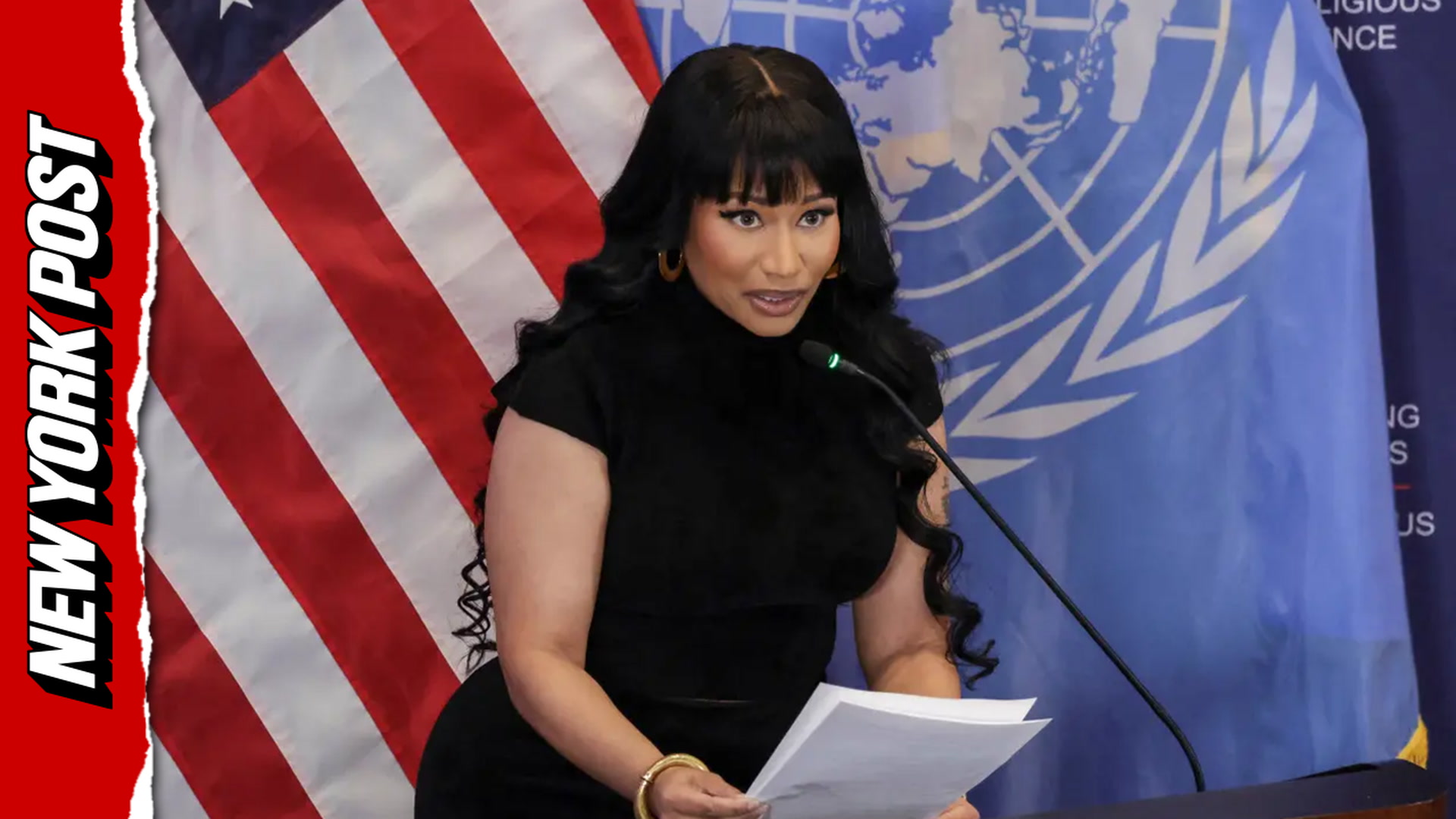 Nicki Minaj addresses the UN with fiery speech defending religious freedom