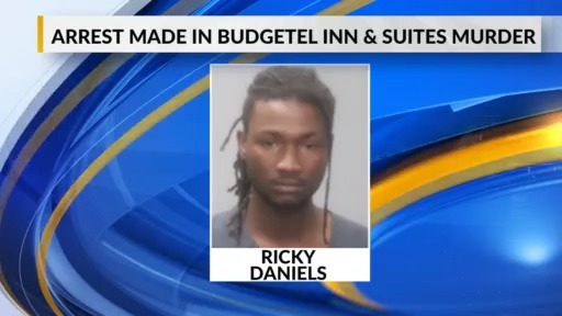 Man allegedly connected to homicide at Budgetel Inn and Suites in custody