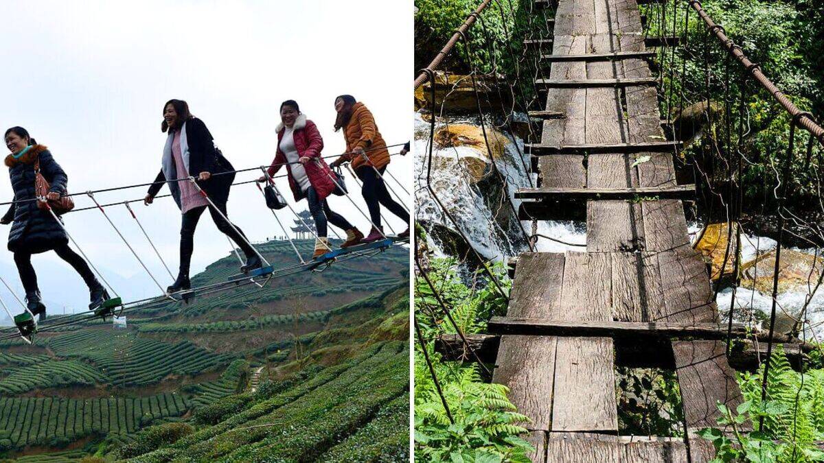 25 of the most dangerous bridges around the world
