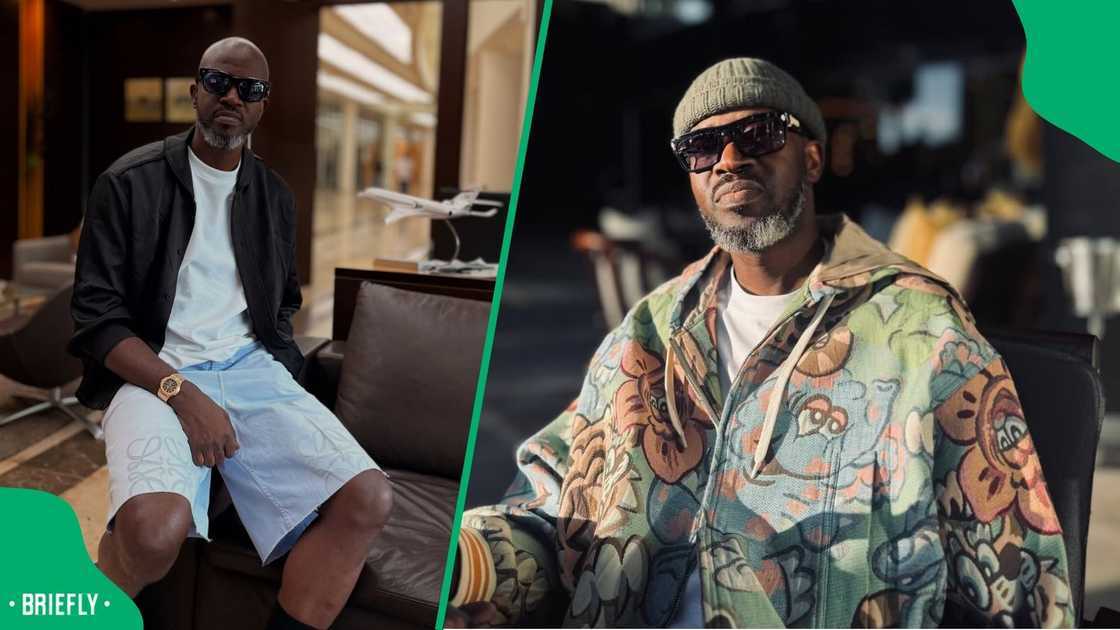 Black Coffee throwback photo with pantsula dancers goes viral: young Nkosinathi in the middle