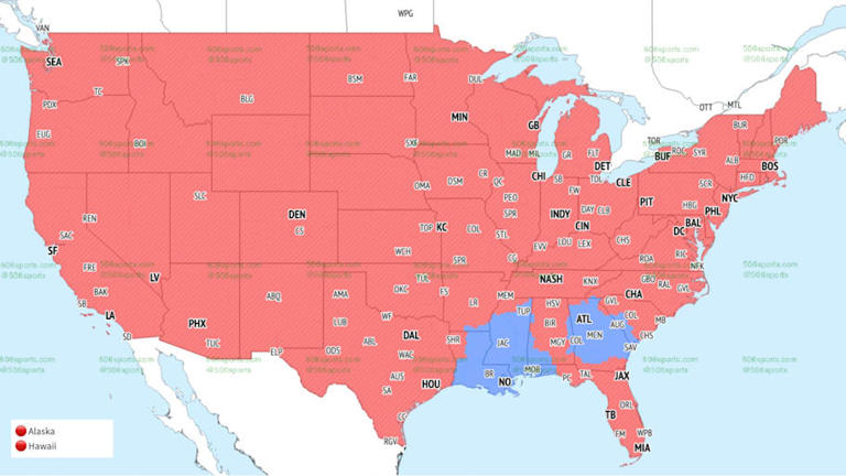NFL TV Coverage Map Week 12: Full Breakdown of CBS, Fox Broadcasts