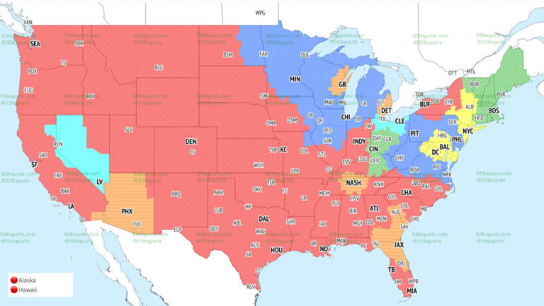 NFL TV Coverage Map Week 12: Full Breakdown of CBS, Fox Broadcasts
