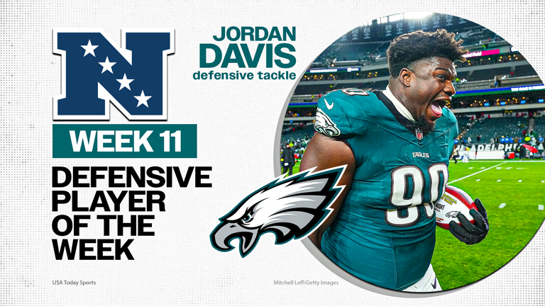 Jordan Davis makes Eagles' history by winning NFC Defensive Player of ...