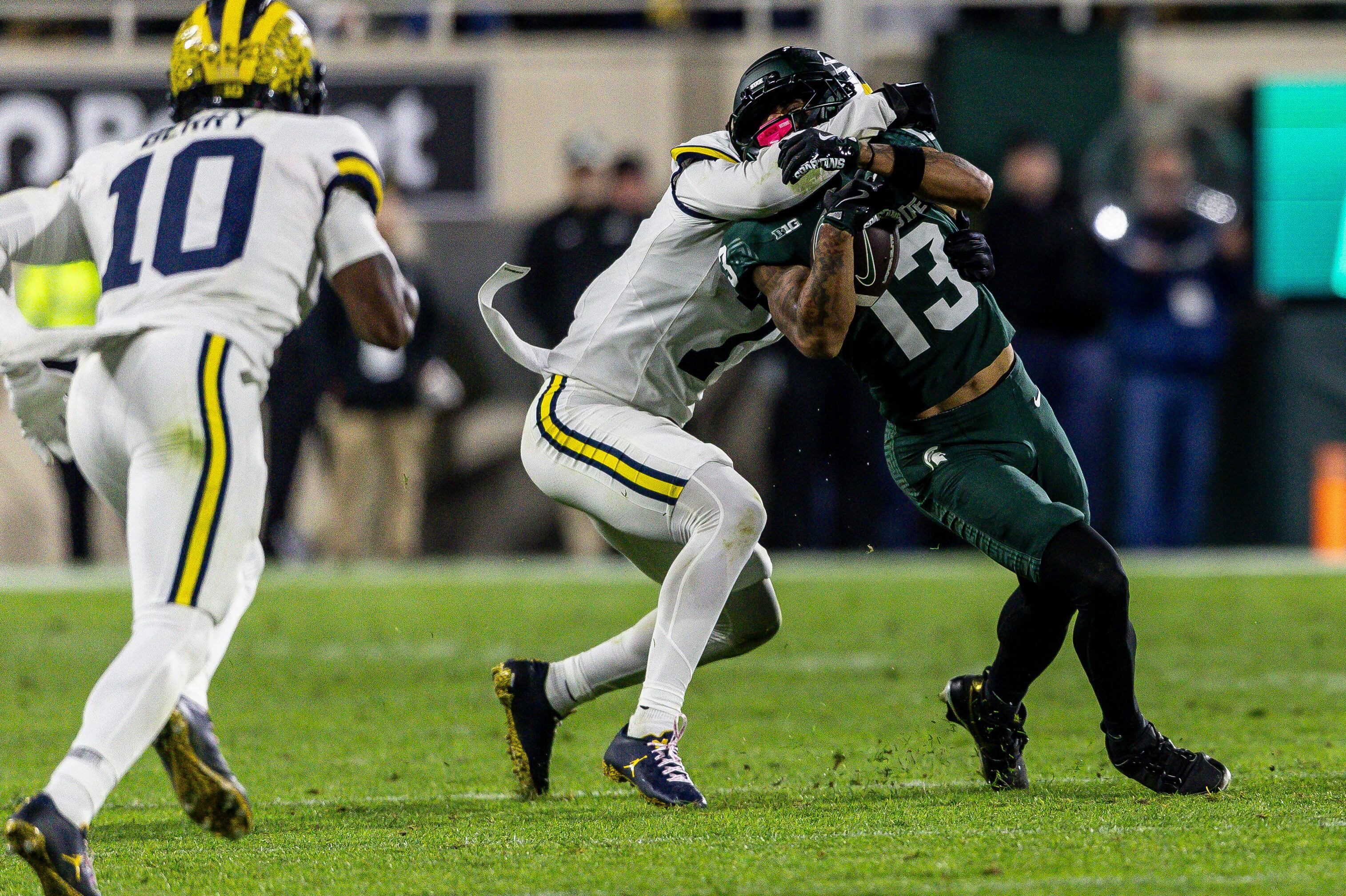 Michigan’s TJ Metcalf still buzzing after highlight-reel bodyslam tackle